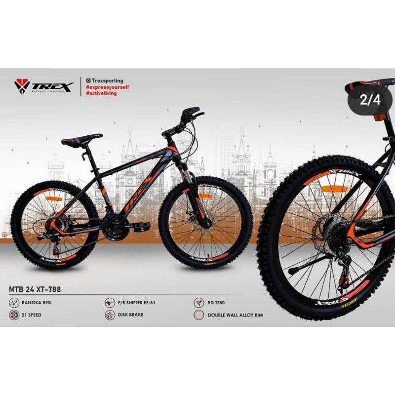 Jual sepeda MTB 26 T-rex | Shopee Indonesia