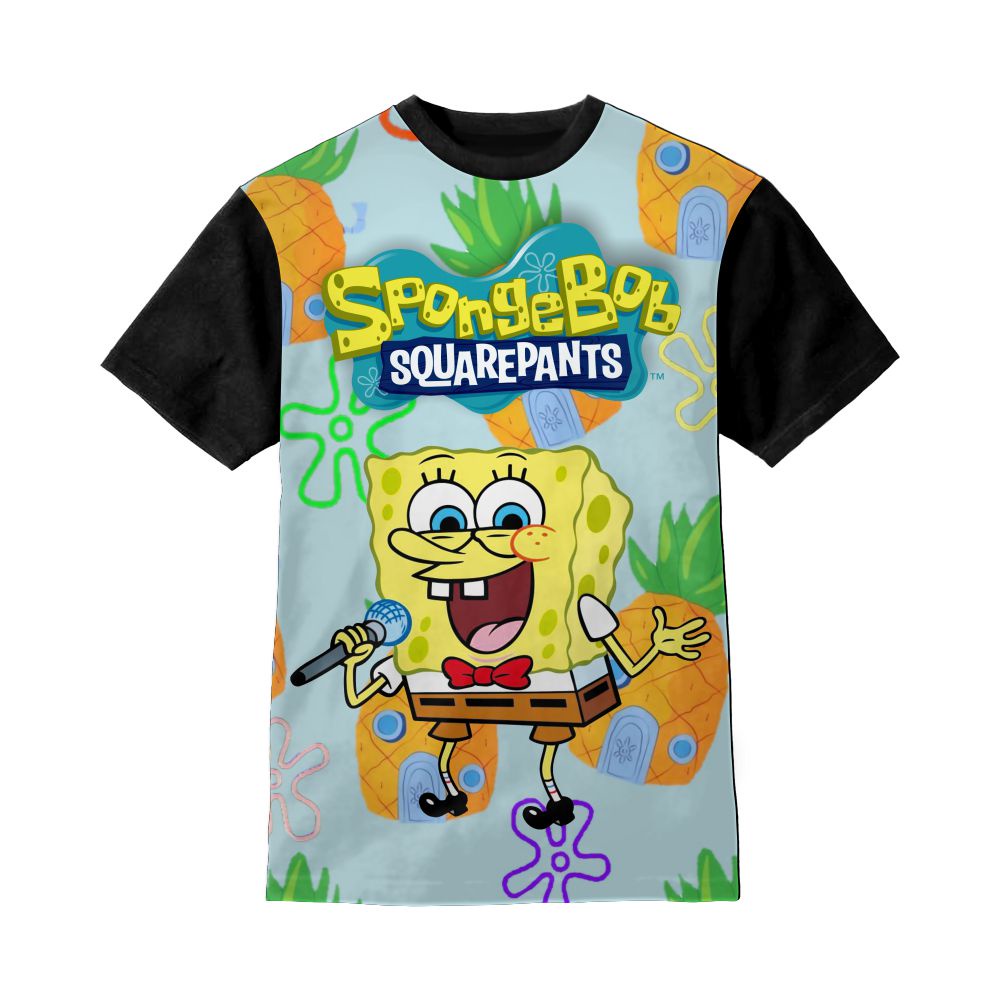 Jual Baju Kaos Anak Spongebob Sing And Happy Unofficial - Zipzip ...