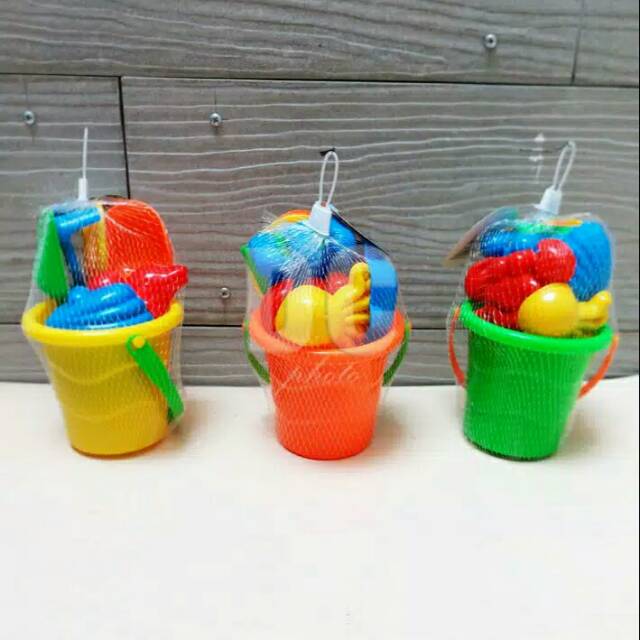 Jual (EMBER) MAINAN TIMBA EMBER PASIR KINETIK KECIL CETAKAN SECOP DAN ...