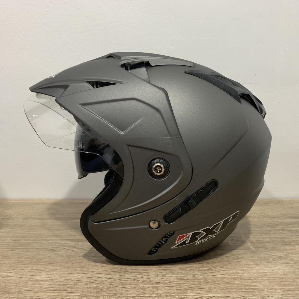 Jual 11.11 Helm JP 7 Abu Abu Doff Helem SNI Helmet Dewasa - Dua Kaca ...