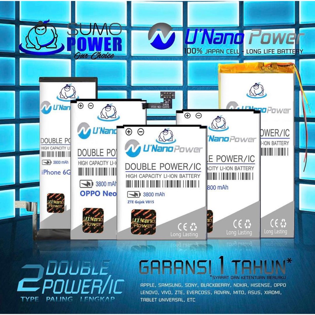 Jual BATTERY EVERCROSS A28B U NANO BATERAI UNANO POWER BY SUMO DOUBLE ...