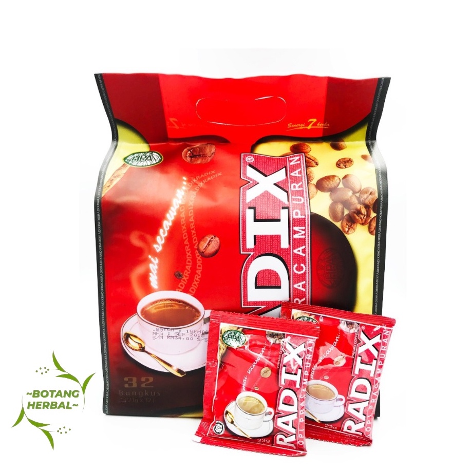 Jual Kopi RADIX Premix Coffe Kopi Pracampuran MAI Secawan / Isi 32 ...
