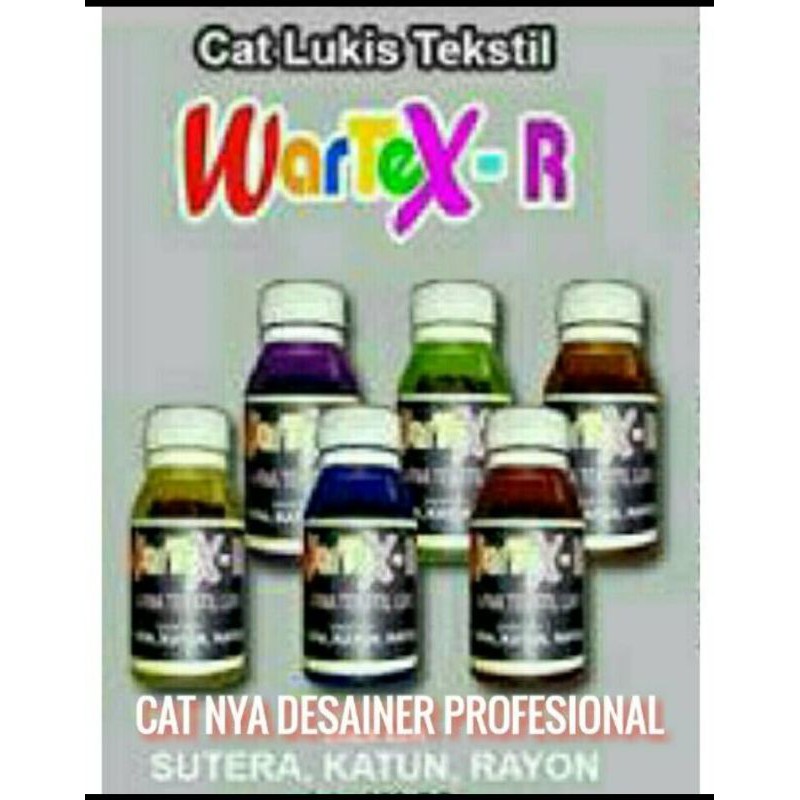Jual CAT WARNA LUKIS KAIN TEKSTIL : WARTEX - R ( REAKTIF ) : CAT LUKIS ...