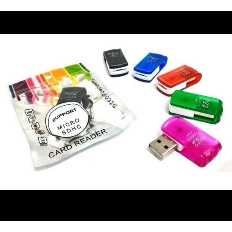Jual Card Reader micro sd ke usb 2.0 microsd untuk laptop hp tablet PC ...