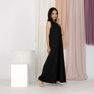 Jual Inner Gamis / Daleman Gamis Hitam Polos Bahan Jersey | Shopee ...