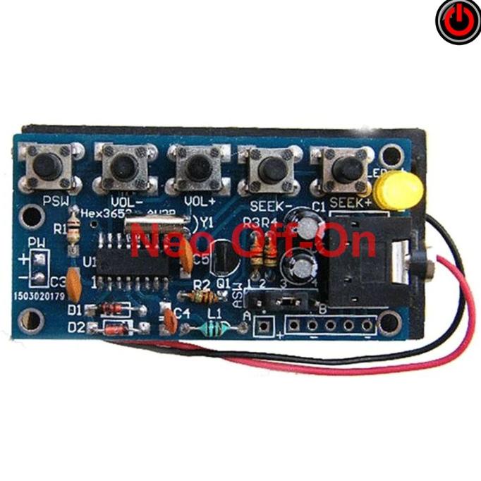 Jual DIY Mini FM Stereo Radio Digital Kit Set Elektronik Rakit Sendiri ...