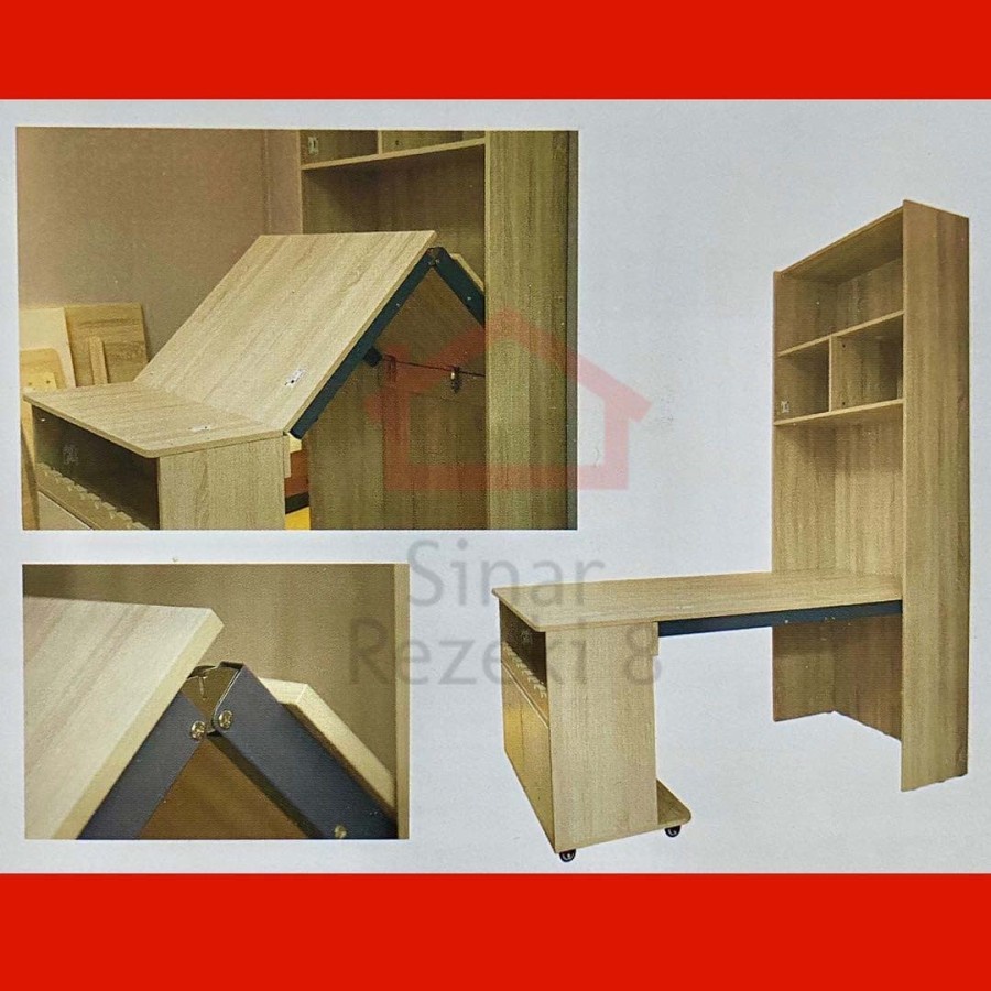 Jual Engsel Meja Lipat Tarik + Roda / Fold Lemari Meja Tarik Dorong ...