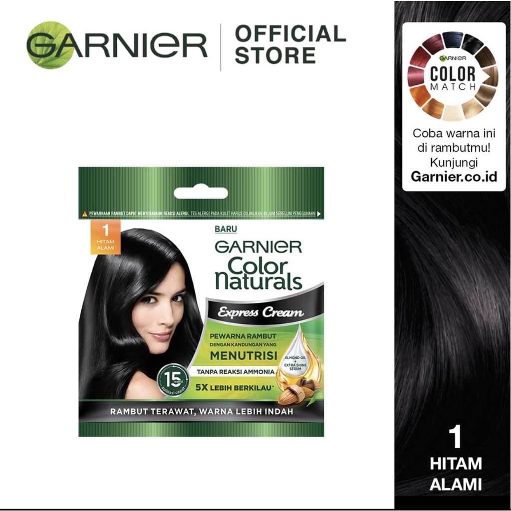 Jual Garnier Hair Color Naturals Pewarna Rambut Sachet | Cat Rambut ...