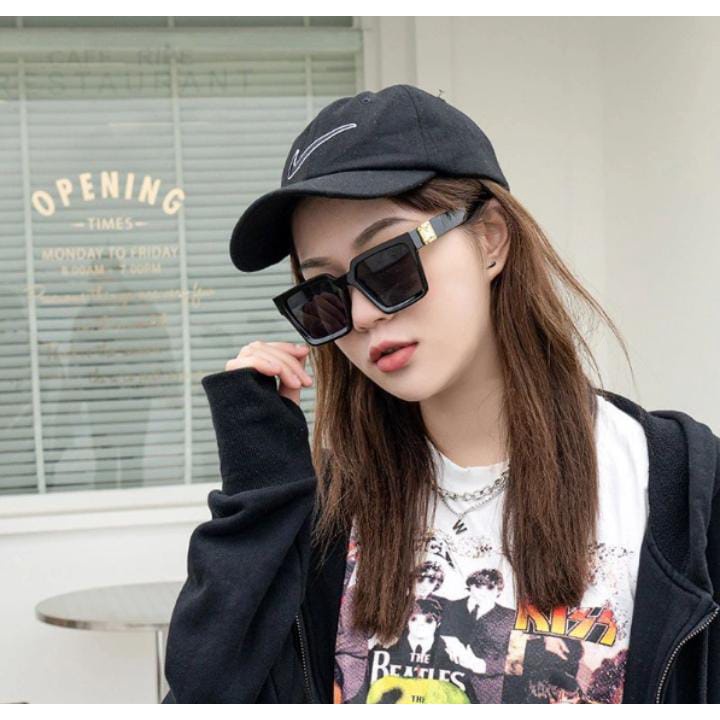 Jual Kacamata Persegi Oversize Gaya Korean Fashion Stylist INS ...