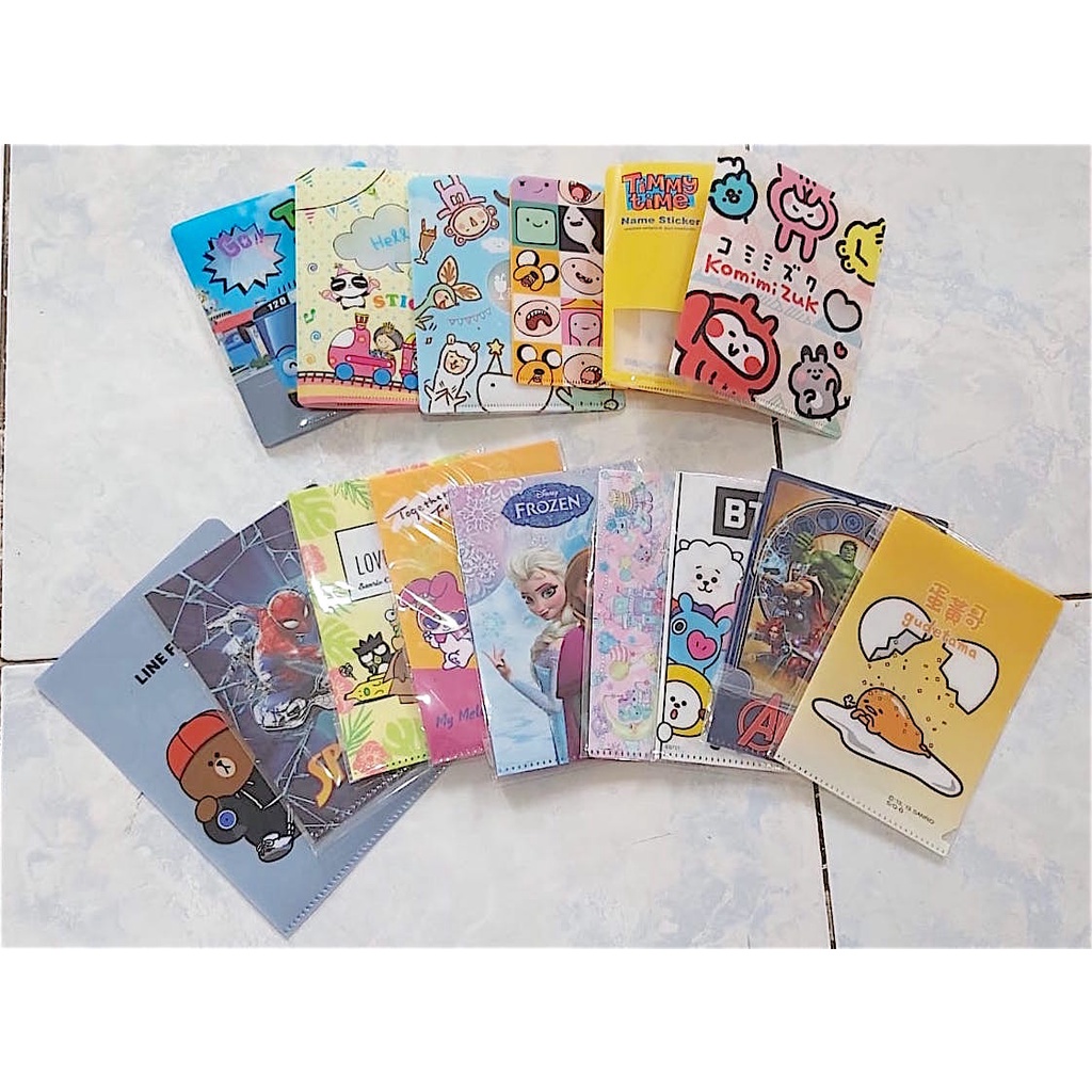 Jual FOLDER AMPLOP KARAKTER UNTUK MENYIMPAN LABEL STICKER DAN LABEL ...
