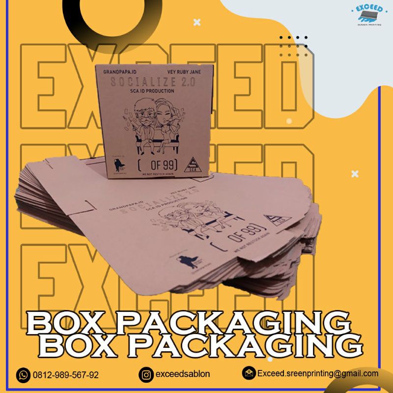 Jual Custom Box packaging pakaian + sablon | kardus packaging | box ...