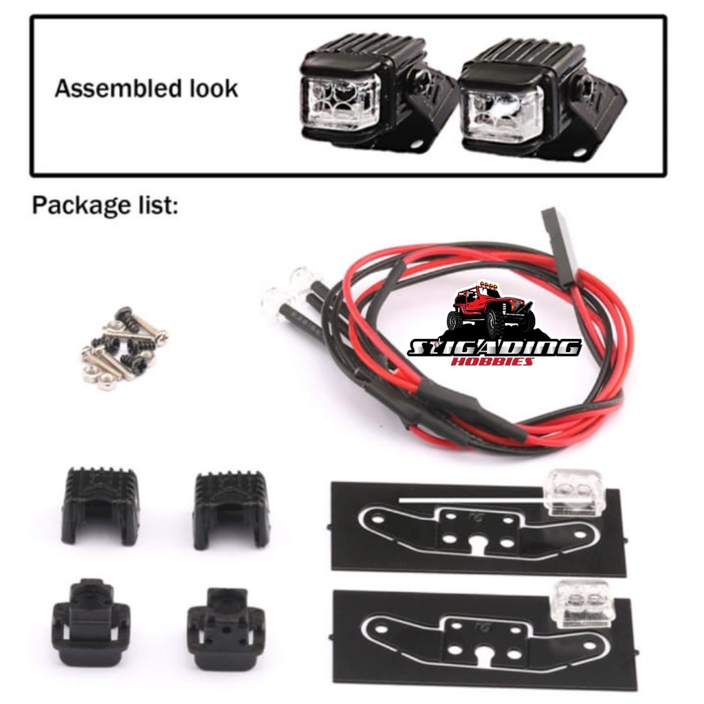 Jual LIGHT BAR ROOF LAMP LED RC ADVENTURE 2 PCS SQUARE LAMPU | Shopee ...