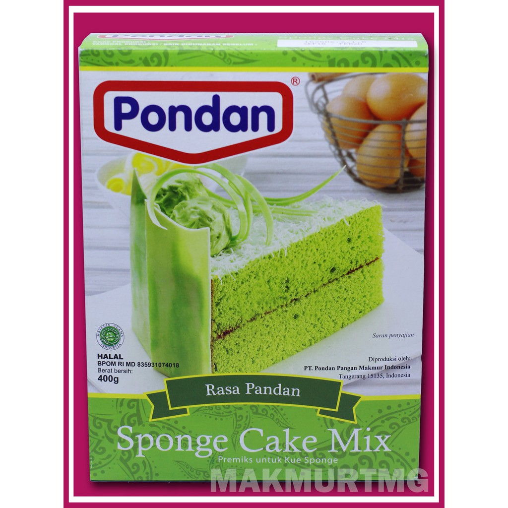 Jual PONDAN SPONGE CAKE MIX PANDAN 400gr | Shopee Indonesia