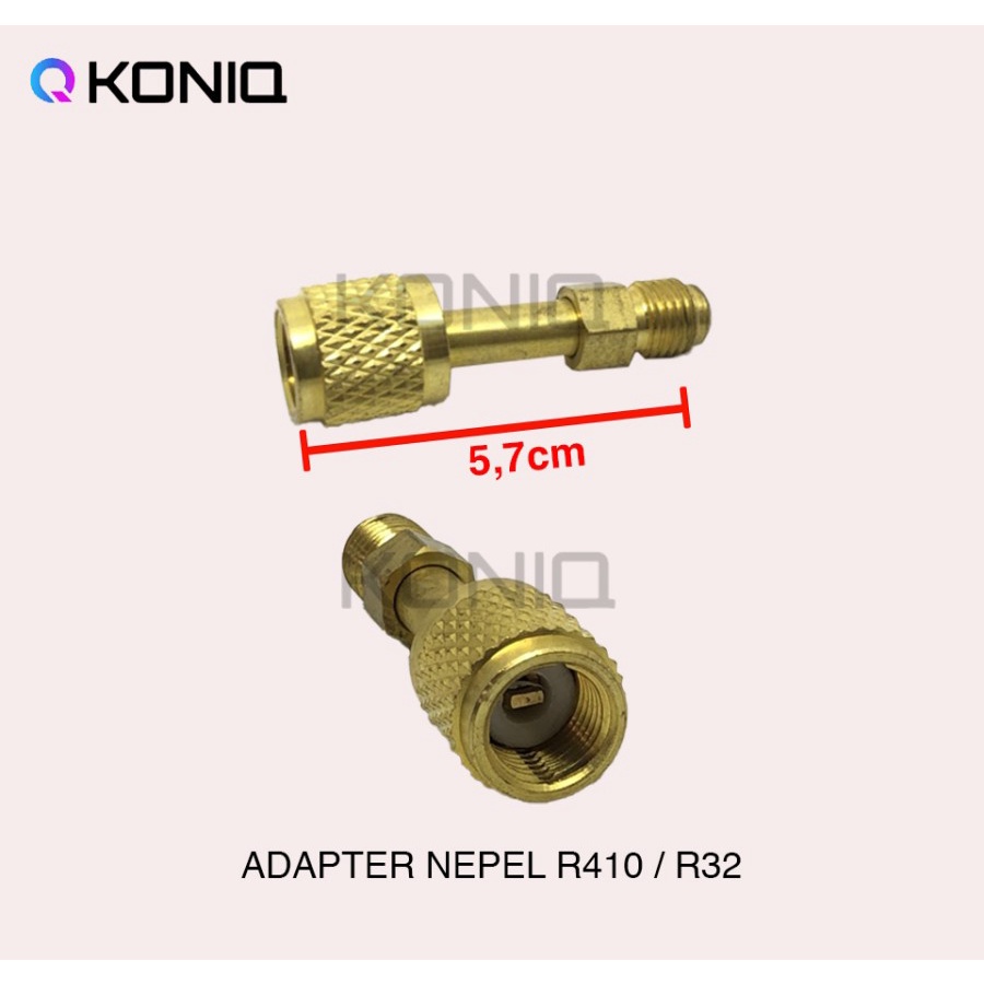 Jual ADAPTOR NEPEL / KONEKTOR CONNECTOR FREON R410/R32 | Shopee Indonesia