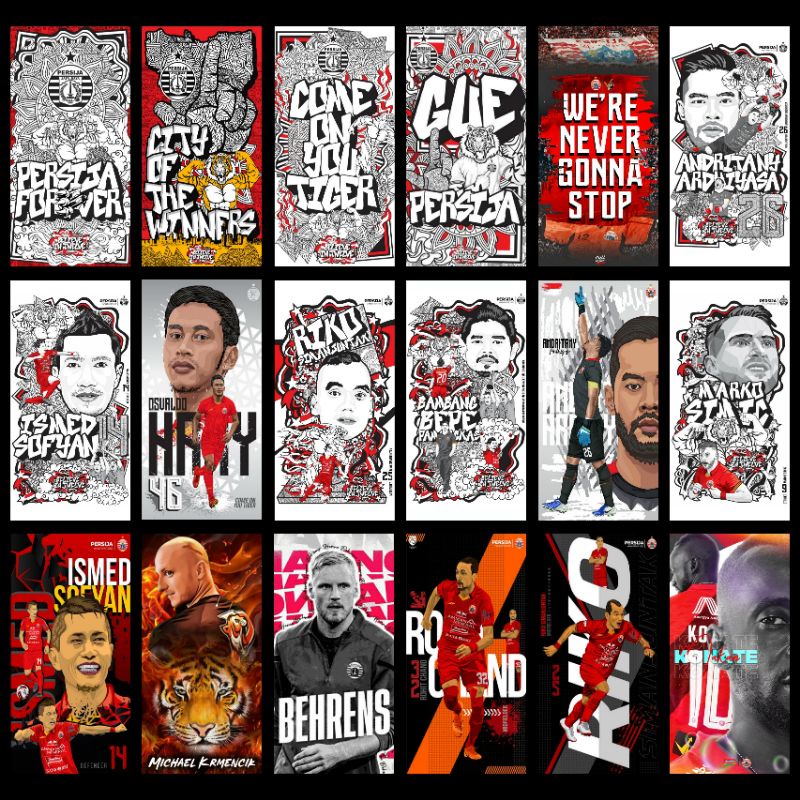 Jual KdrjytArt Hiasan Dinding Dekorasi Pajangan Persija Jakarta Poster ...