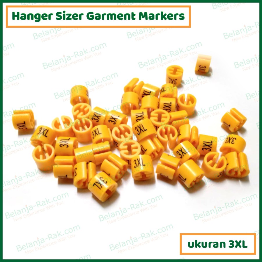 Jual Hanger Sizer Garment Markers Penanda Ukuran Pada Hanger 1 Pack Isi ...
