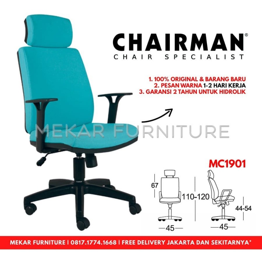 Jual CHAIRMAN MC 1901 Kursi Kantor Kursi Manager Kursi Kerja - Mekar ...