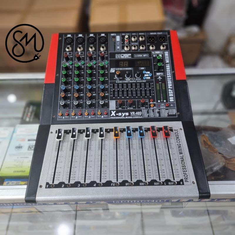 Jual Power Mixer Proffesional X-Sys VR-40D 4 channel mono Xsys VR40D ...