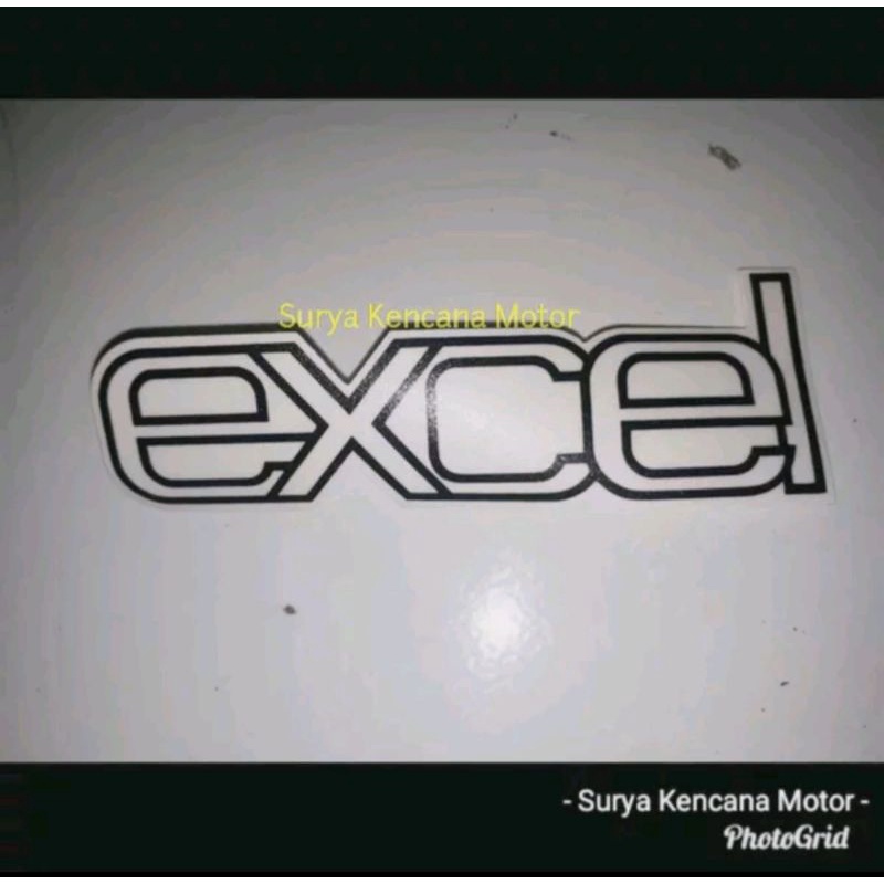 Jual Sticker stiker logo emblem tulisan tempong tepong belakang EXCEL ...