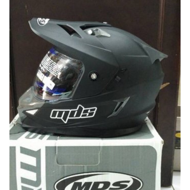 Jual HELM FULL FACE SUPERMOTO MDS SUPER PRO SOLID SERIES | Shopee Indonesia