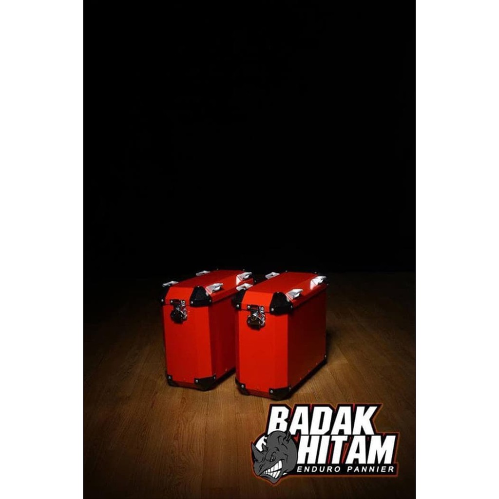 Jual Aksesoris Motor Touring Side Box Pannier 20 liter Badak Hitam ...