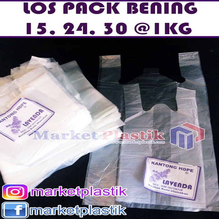 Jual Kantong Plastik HDPE/Kantong Plastik Bening/Los Pak Bening Lavenda ...