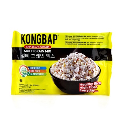 Jual Kongbap Multi Grain Mix for Rice Isi 6 sachet @ 25 gram | Shopee ...