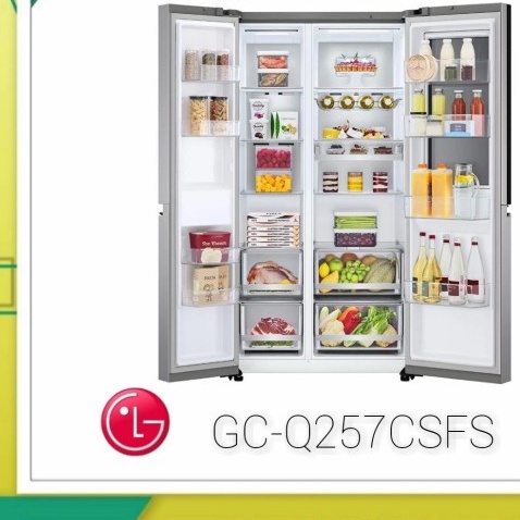 Jual LG KULKAS SIDE BY SIDE GCQ257CSFS GCQ257 257CSFS INSTAVIEW DID | Shopee Indonesia