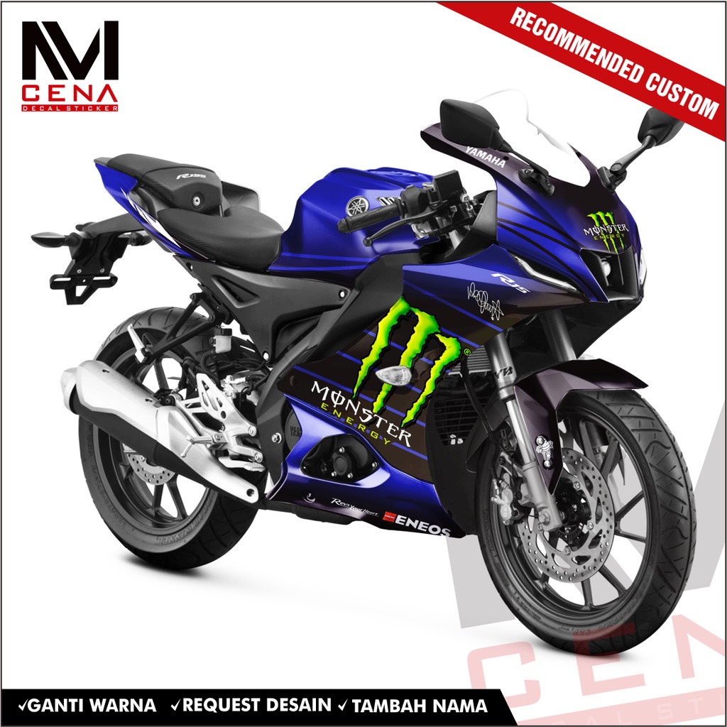 Jual Decal Sticker Stiker Yamaha R15 V4 New Full Body Custom Decal R15 ...