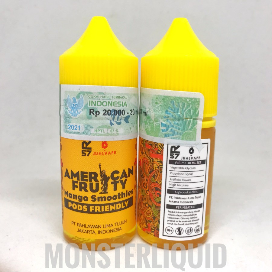 Jual PODS AMERICAN FRUITY MANGO SMOOTHIES BY R 57 30ML 12MG | Shopee ...