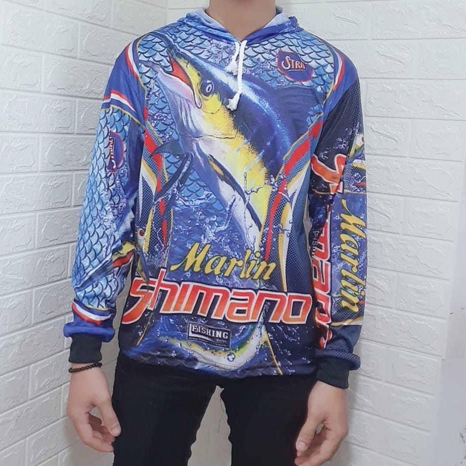 Jual VF - Kaos Jersey T-shirt Lengan Panjang Mancing Mania Full Print ...