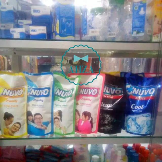 Jual AHZA NUVO ANTIBACTERIAL FAMILY ACTIVE BODYWASH 400ML SABUN MANDI ...