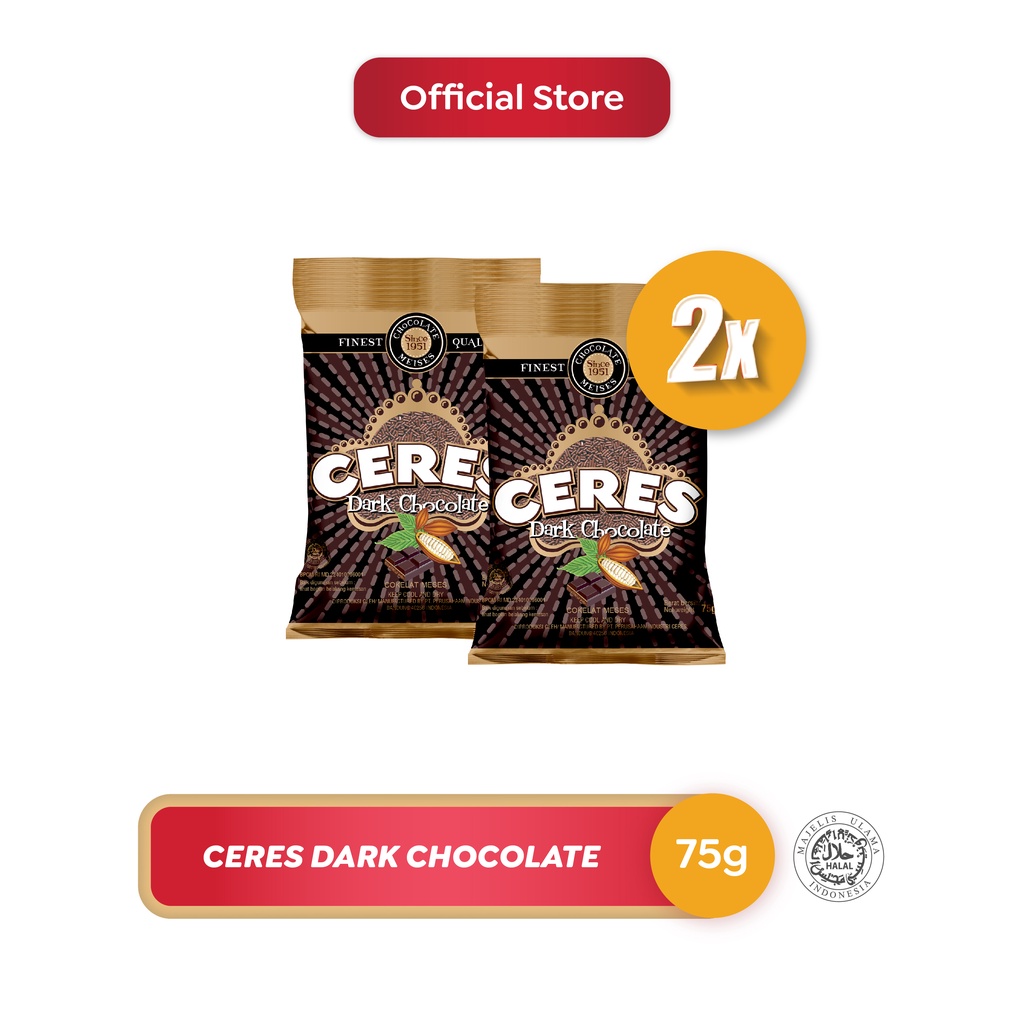 Jual Ceres Meses Dark Chocolate 2 x 75 gr | Shopee Indonesia