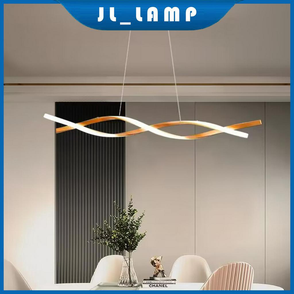 Jual Restoran lampu gantung modern sederhana bar ruang makan lampu Nordic seni gelombang meja ...