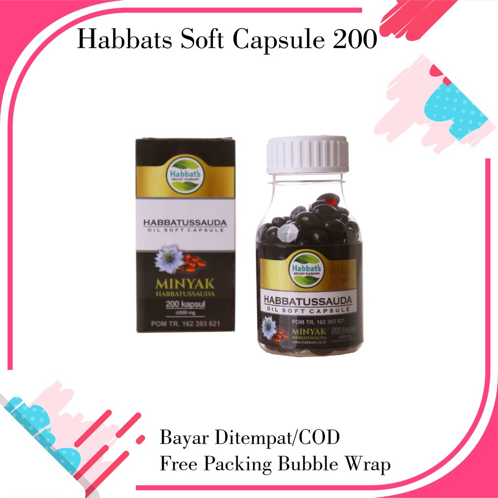 Jual Habbatussauda Promil Habbats Soft Capsule 200 Suplemen Herbal Daya ...