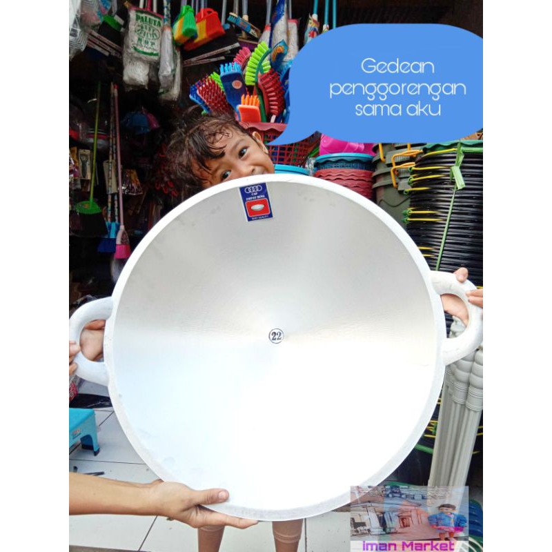 Jual Kuali Super jumbo no.18,20,22 / penggorengan jumbo / kuali besar ...