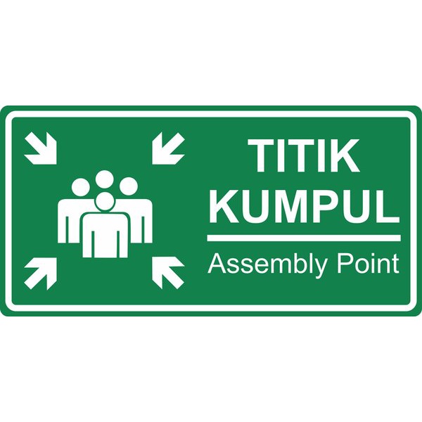 Jual Sign Label Acrylic sign Board Papan Rambu Titik kumpul,, Jalur ...