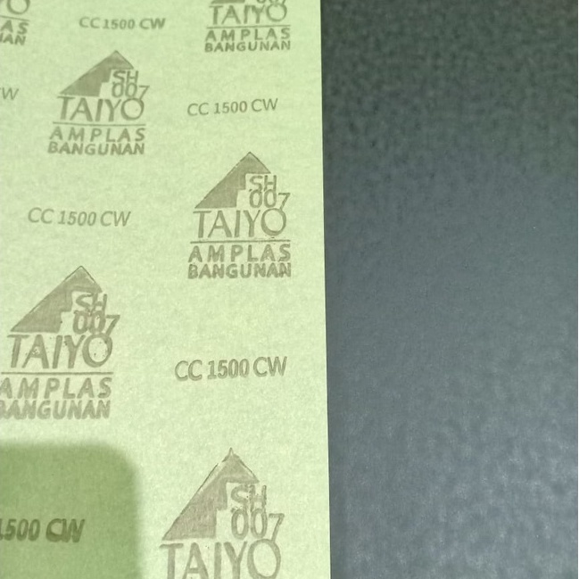 Jual Amplas Halus dan Kasar Amplas Lembaran Taiyo Grit Ukuran : 60 80 ...