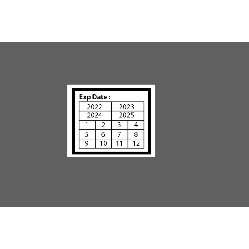 Jual sticker label exp date 50 pcs | Shopee Indonesia