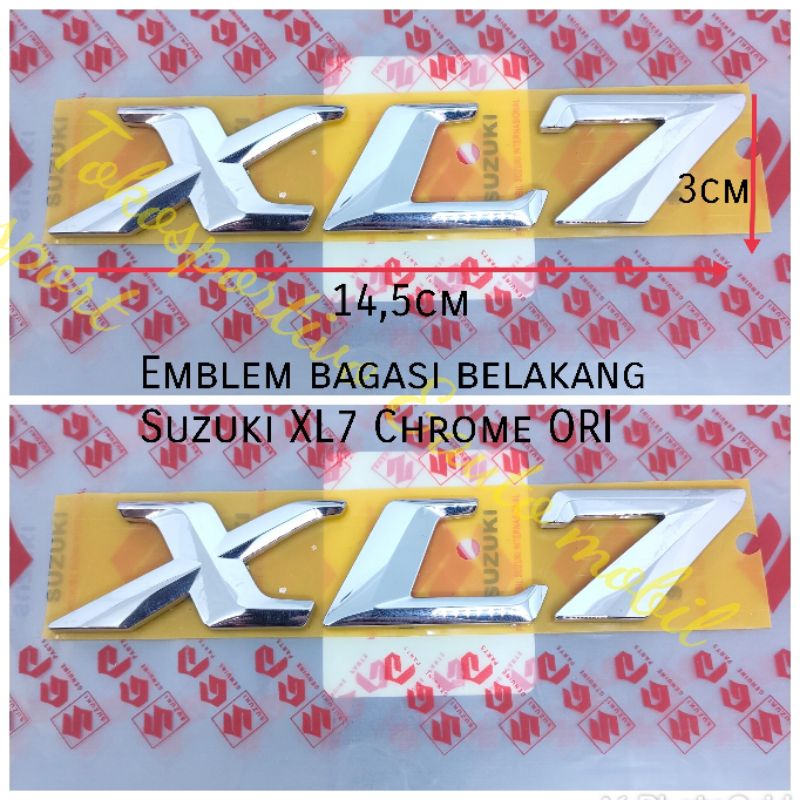 Jual Emblem logo stiker tulisan Lambang huruf Suzuki XL7 xl7 chrome ORI | Shopee Indonesia