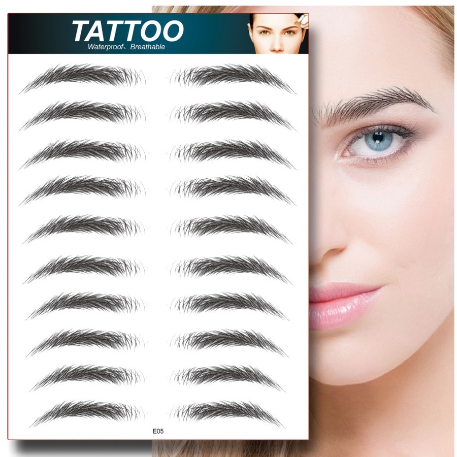 Jual Sticker Tato alis temporer - tato sulam alis sticker stiker 4D ...