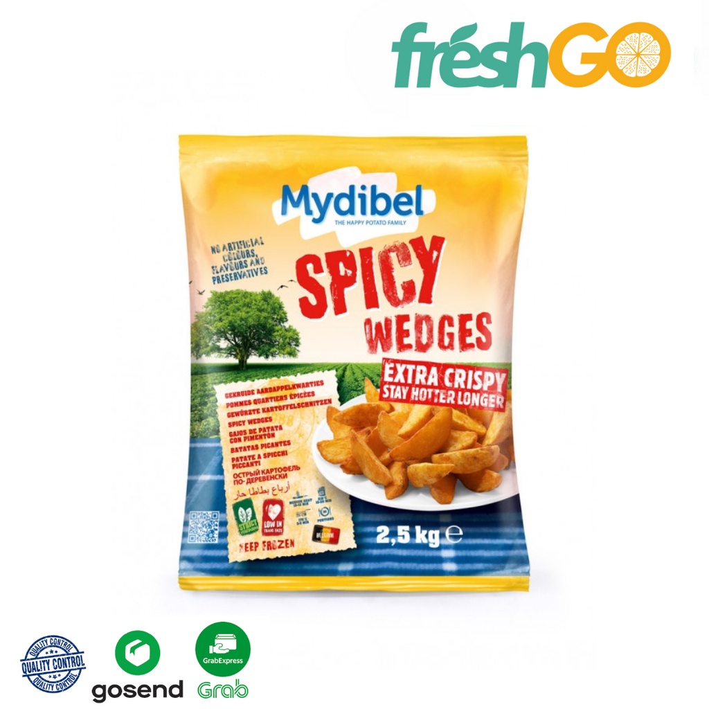 Jual Freshgo.id Kentang Goreng Mydibel Spicy Wedges 2,5kg | Shopee ...