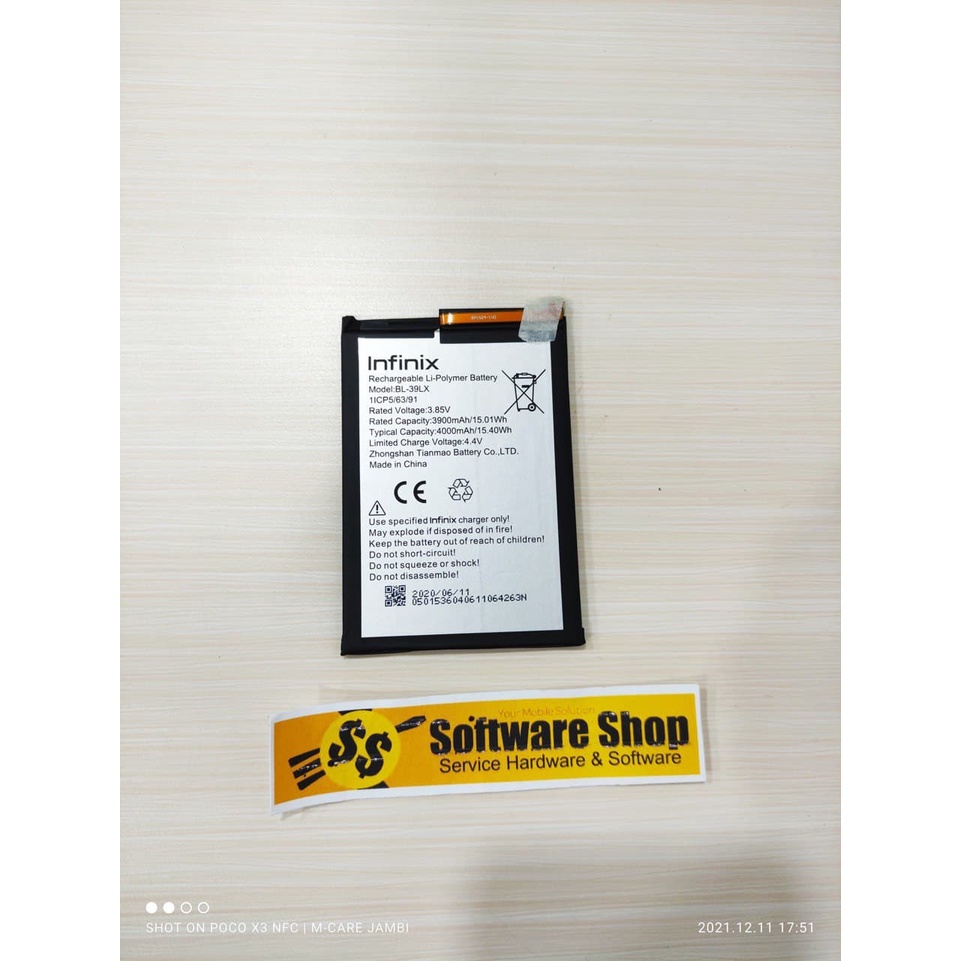 Jual BATTERY INFINIX X653 / SMART 4 / ORIGINAL 100% | Shopee Indonesia