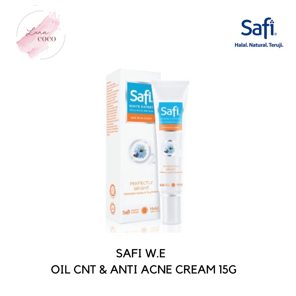 Jual SAFI W.E OIL CNT & ANTI ACNE CREAM 15G | Shopee Indonesia