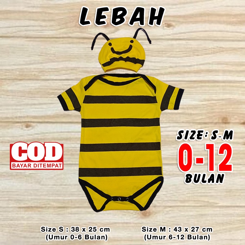 Jual pakaian bayi lebah bee set jamper jemper romper kaos baju jumper ...