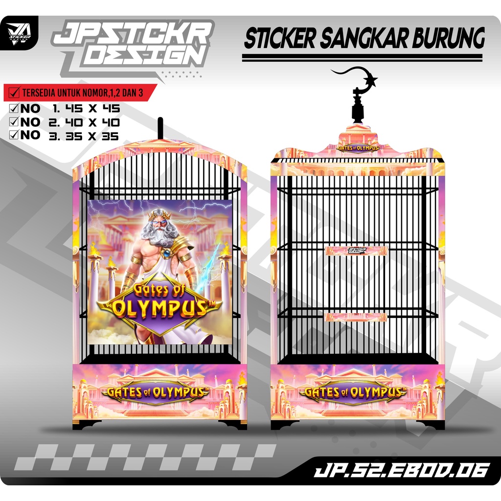 Jual Sticker Decal Sangkar Burung Kotak - Stiker Dekal Kandang Burung ...