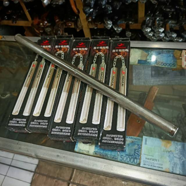 Jual Nunchaku ,toya double stick stenles steels ( beladiri ) | Shopee ...