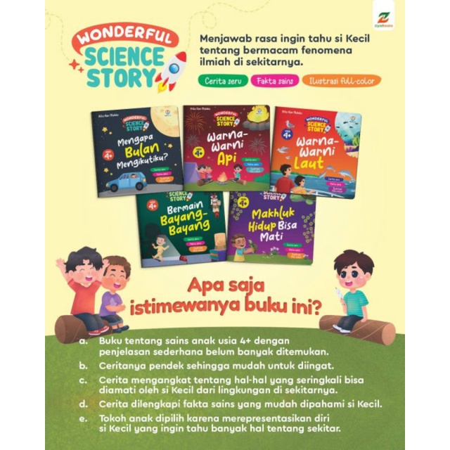 Jual WONDERFUL SCIENCE STORY isi 5 buku (Untuk Usia 4th+) | Shopee ...