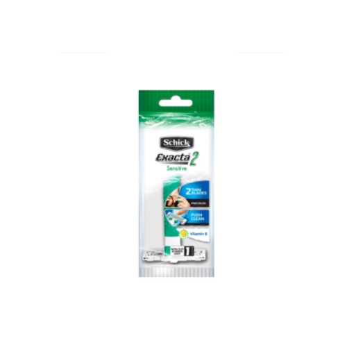 Jual Schick Pisau Cukur Exacta 2 Sensitive Hanger Hijau 3 x 200 gr ...