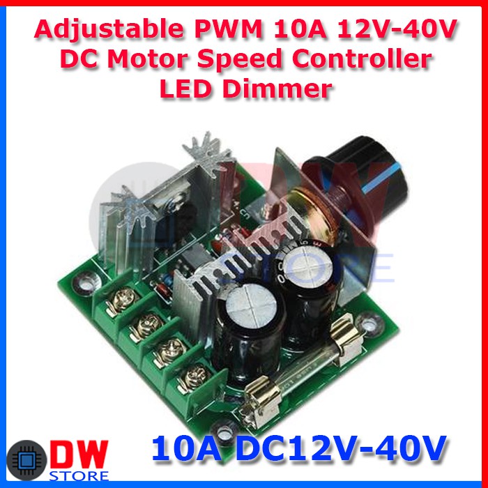 Jual PWM DC 10A SPEED MOTOR CONTROL LED DIMMER CONTROLLER 400W 12V-40V | Shopee Indonesia